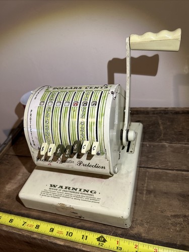 Nice Vintage Paymaster Check Writer Series X-550 With Cover - Working ...