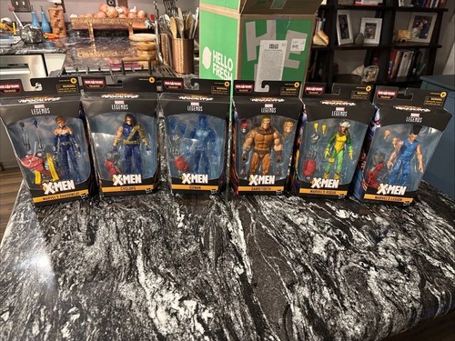 Marvel Legends Colossus BAF Wave X Men Iceman Rogue Sabertooth Cyclops ...