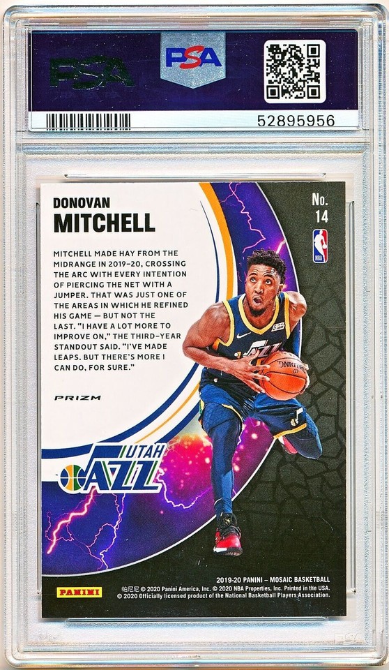 2019-20 Mosaic Donovan Mitchell Overdrive #14 PSA 10 - POP 32 | eBay