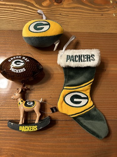 Green Bay Packers Christmas Ornament Lot of 89 Hallmark Licensed ...