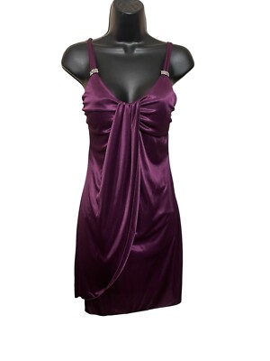 Tab Sz Small Purple Sleeveless Dress Ptp 12 Inches Wrap Dress Party ...