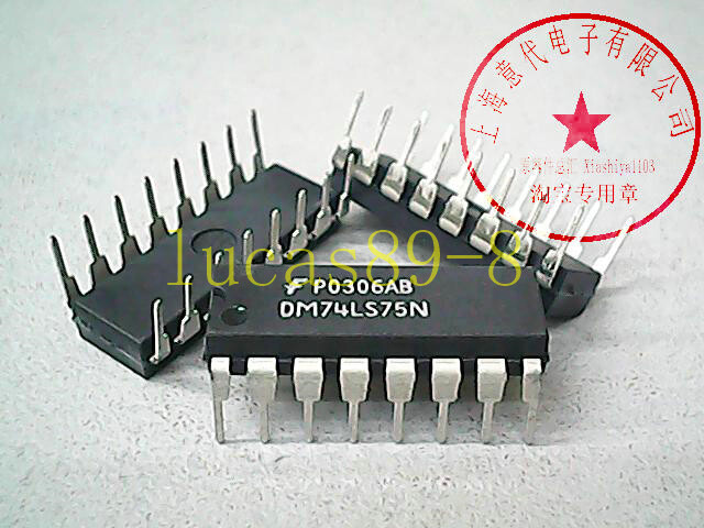 10pcs 74LS75 SN74LS75N DM74LS75N IC Quadruple Bistable Transparent ...