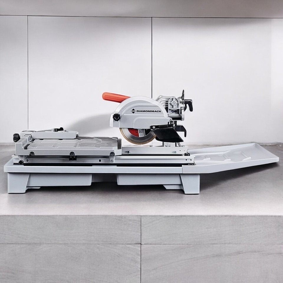 7" Wet Tile Saw Tile Cutter 10 Amp Tabletop Tile Cutter With Sliding ...