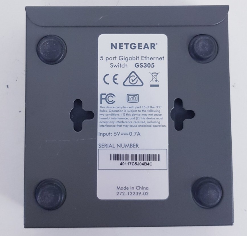 NETGEAR 5 Port Gigabit Network Switch GS305 Ethernet Switch Splitter ...