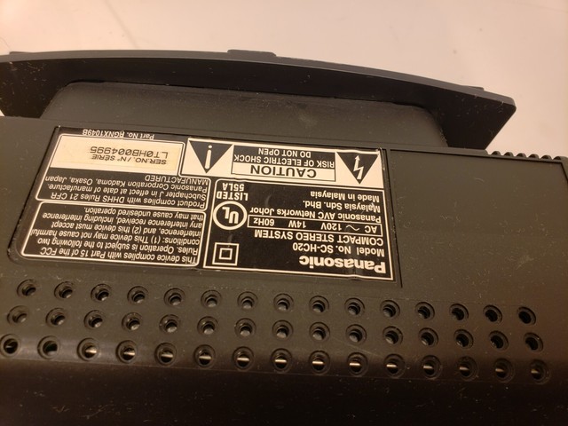 Panasonic Sc-hc20 CD iPod Dock Mp3 Compact Stereo System for sale ...