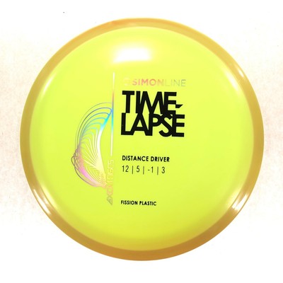 DISC GOLF AXIOM FISSION TIME-LAPSE DISTANCE DRIVER 166g NEON W/ SWIRL ...