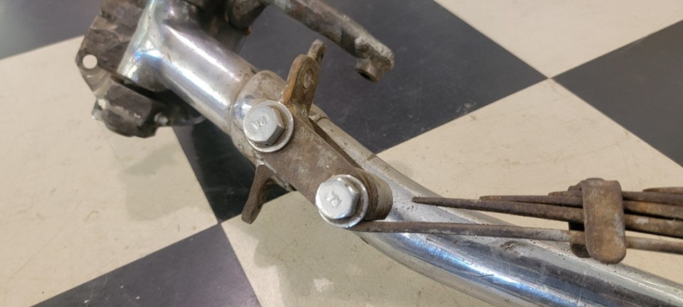 Vintage Chrome Tube Axle Spring Spindles Front end Rare Midget Sprint ...