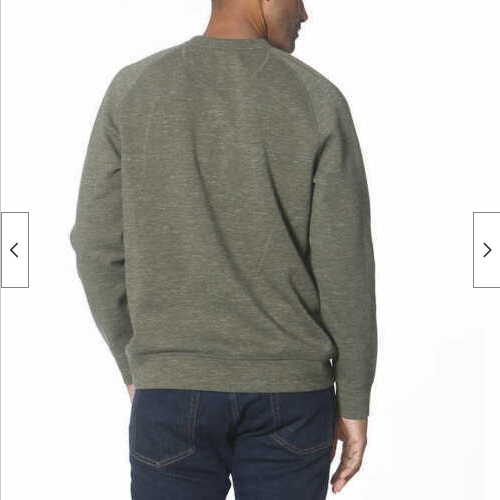 GERRY MEN'S PULLOVER CREW NECK SWEATER (OLIVE HEATHER LARGE)NWT ...