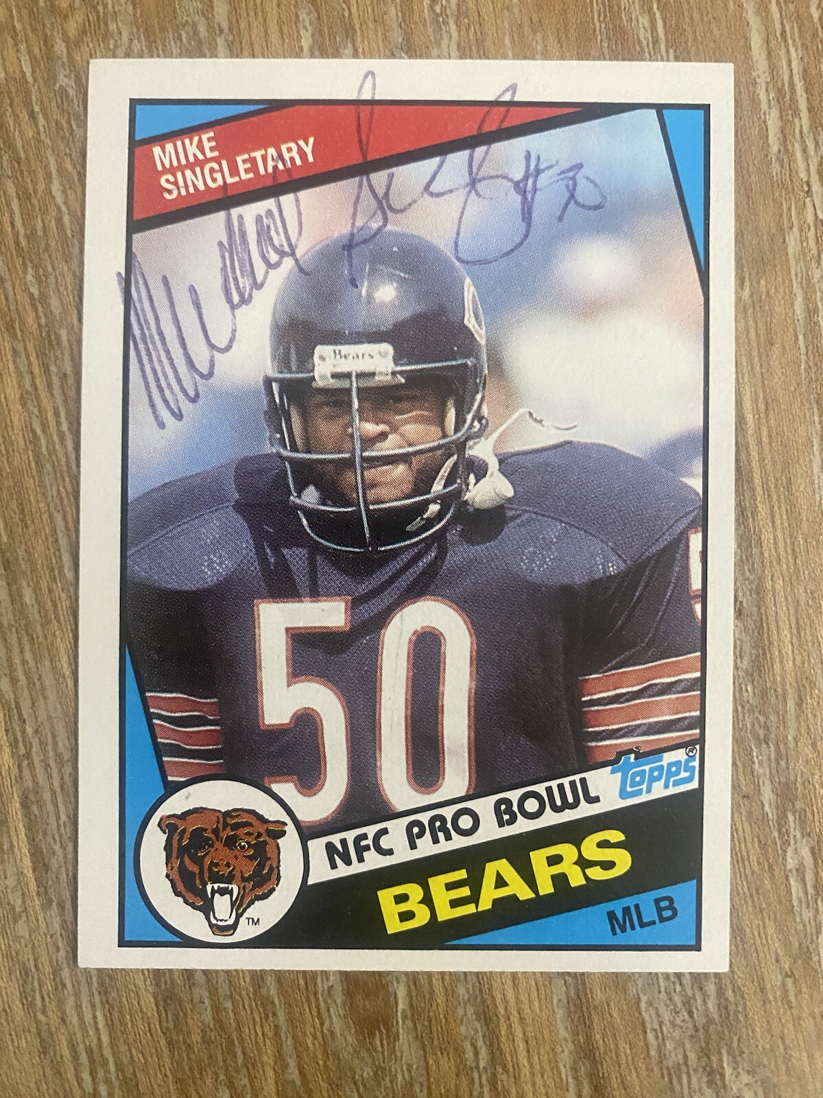 1984 Topps #232 Mike Singletary Signed Autographed Chicago Bears HOF | eBay