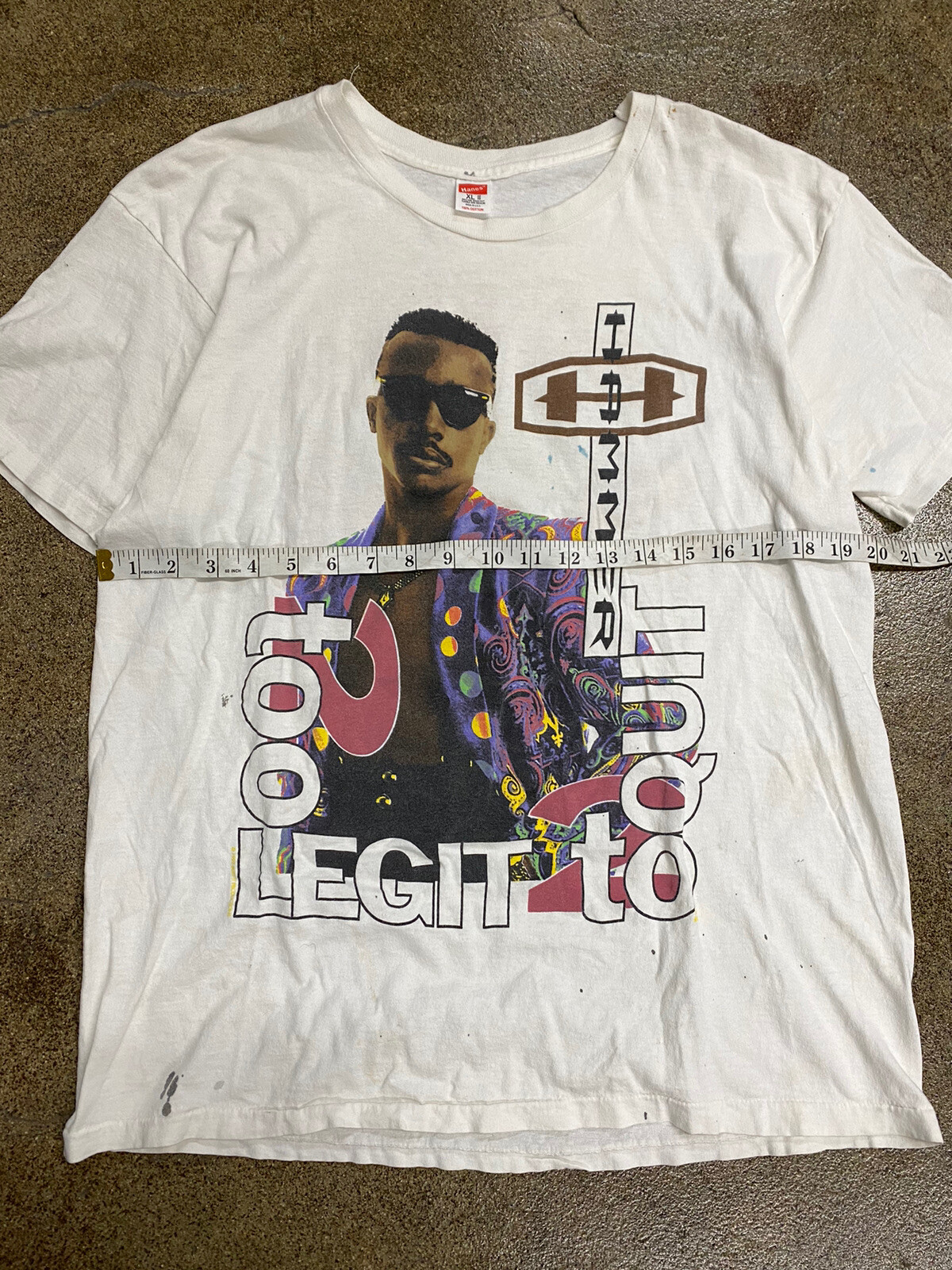 MC Hammer Too Legit To Quit World Tour 1992 T-Shirt W… - Gem