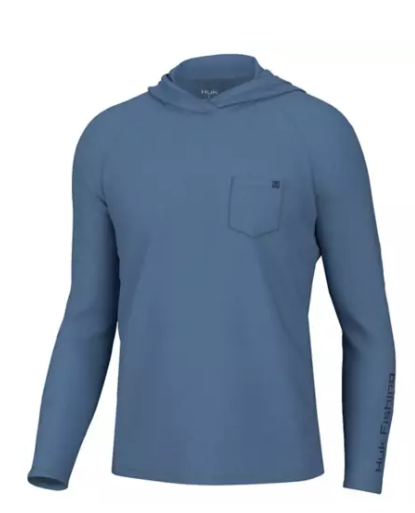 HUK Performance Fishing Waypoint Hoodie - Quiet Harbor H1200528 | eBay