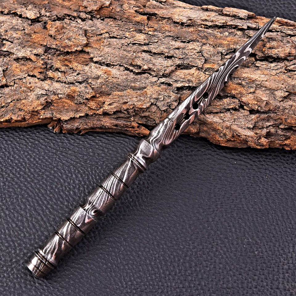 Custom HandMade Forged Damascus Steel Kris Blade Tri Edge Dagger Knife ...
