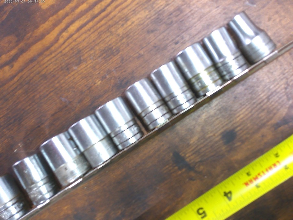 Snap On 1/2" Drive 10pcs Socket Set All SAE sizes | eBay