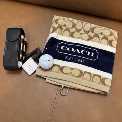 Coach Golf Ball Holder And Towel Set | eBay