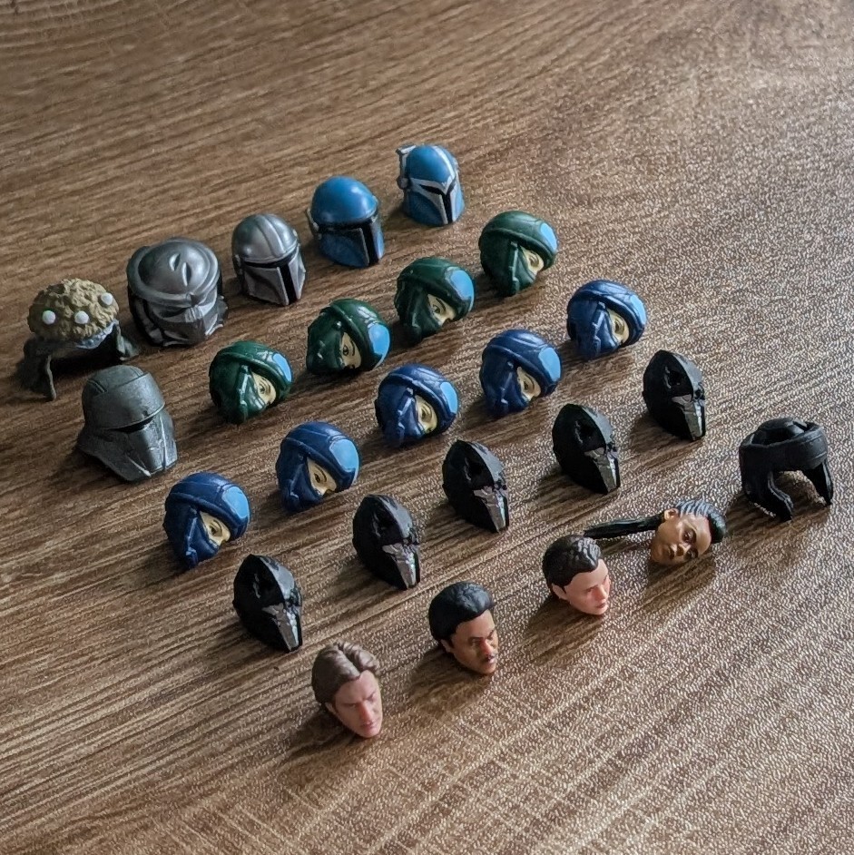 1/18 Action Figure Heads Helmets Custom Fodder for 3.75" Joytoy ...
