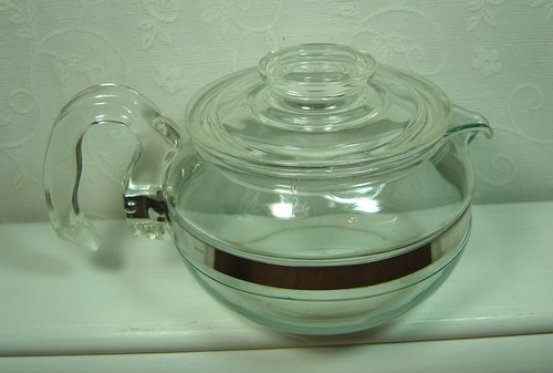VINTAGE PYREX CLEAR GLASS 6 CUP TEAPOT-8446-B-WITH LID | eBay