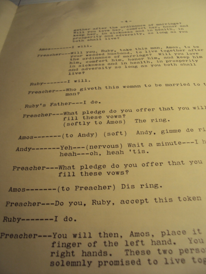 Amos & Andy Radio Script 12-25-33 | eBay
