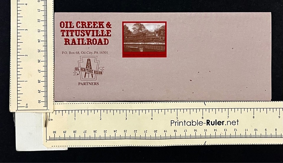 1996 Oil Creek Titusville Railroad Oil City PA Vintage Travel Brochure ...