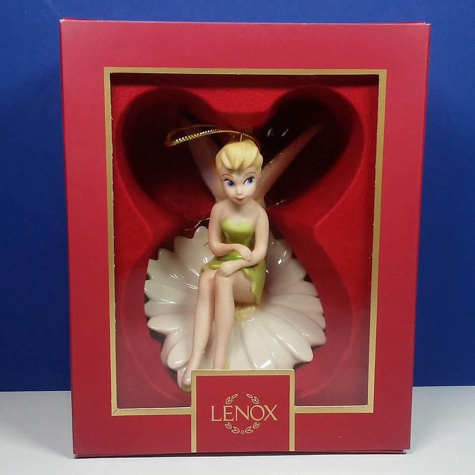 Lenox Disney 2021 Tinker Bell Ornament Sitting on Flower | eBay