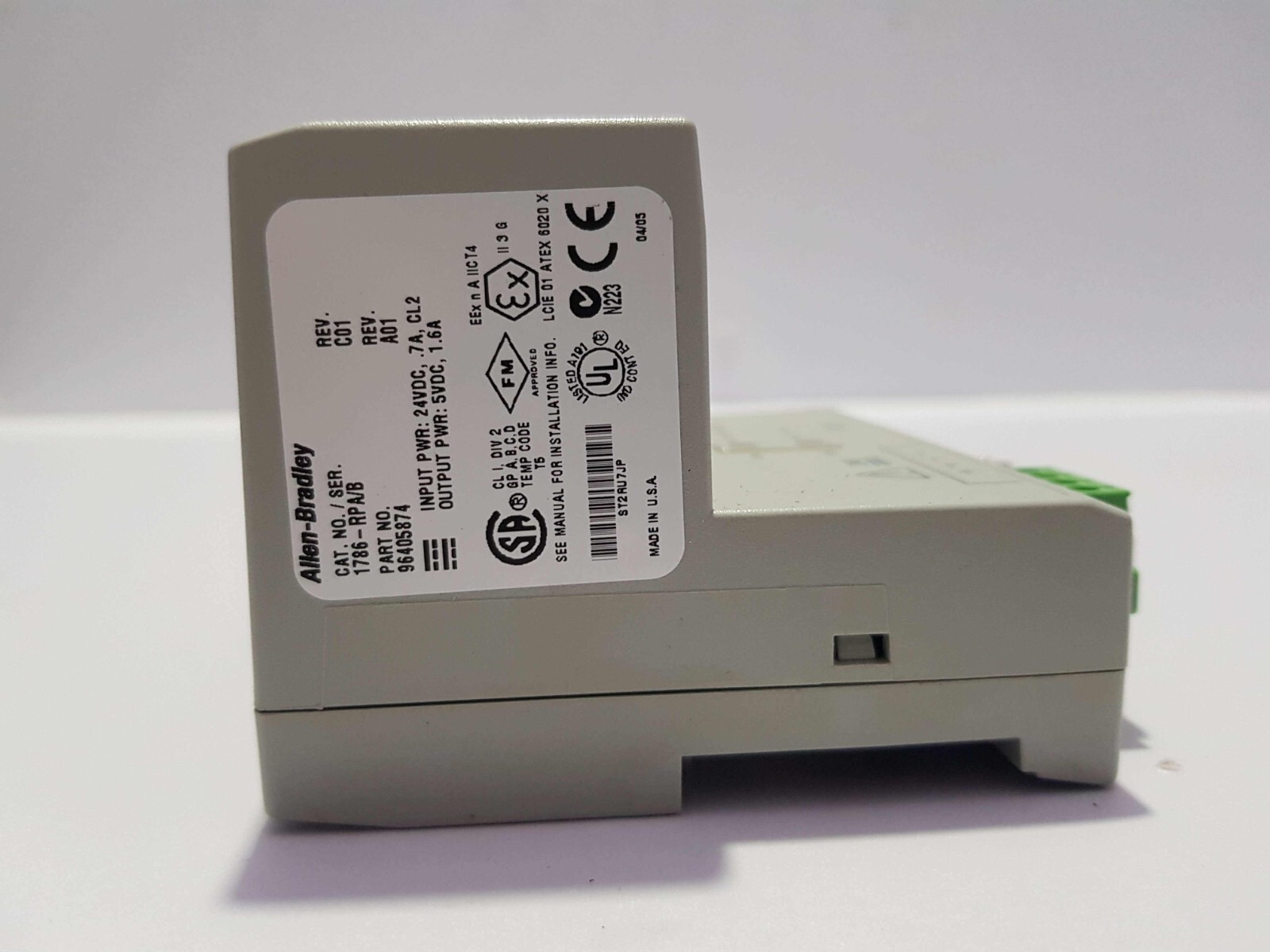 ALLEN-BRADLEY 1786-RPA CONTROLNET MODULAR REPEATER ADAPTOR 96405874 SER ...