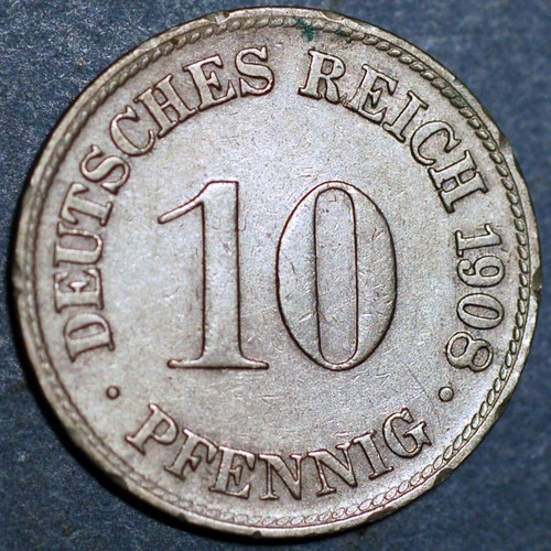 Germany Empire 10 Pfennig 1908 D Wilhelm II KM# 12 | eBay