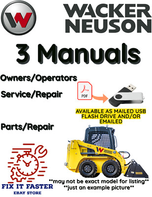 WACKER NEUSON ST35 TRACKED SKID STEER OPERATORS SERVICE PARTS MANUAL ...