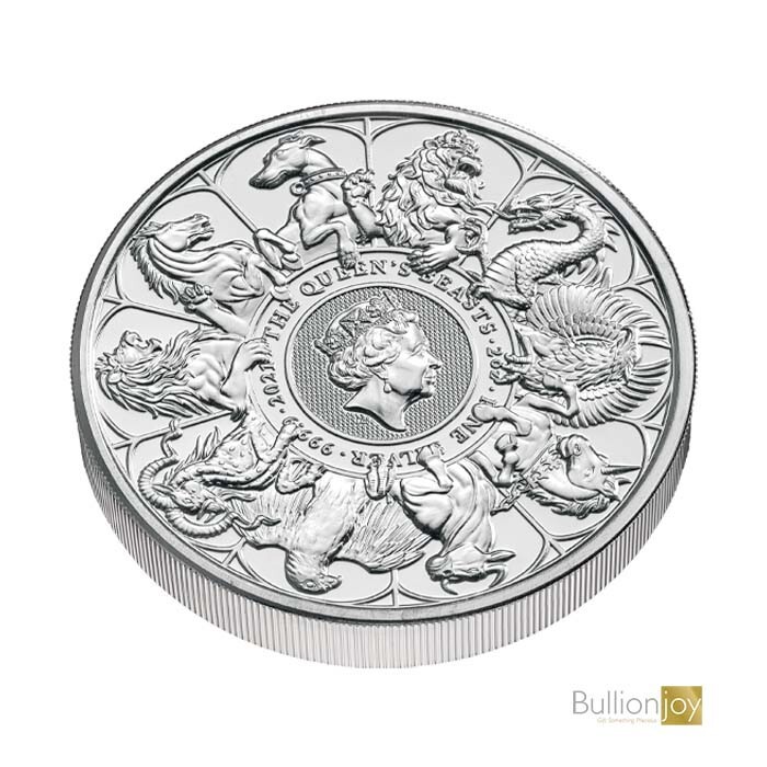 2021 Completer Queens Beasts 5x 2oz Silver Coins in Coin Capsule | eBay