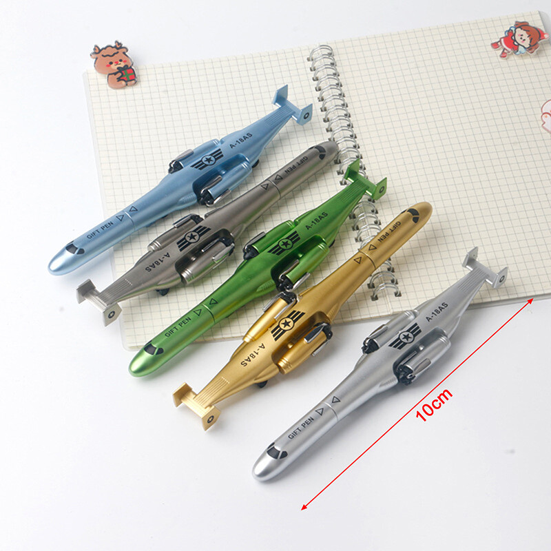 Creative Helicopter Airplane Shape Gel Pen 0.5mm Student Writing Office ...