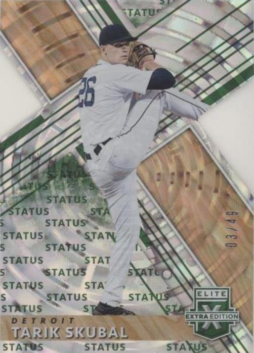 2019 Panini Elite Extra Edition - Tarik Skubal #170 Status Emerald Die ...