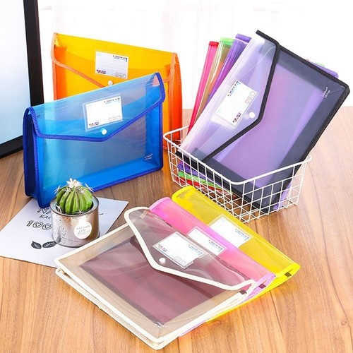 Waterproof PVC Bag File Organizer A5 File Folders Envelope Folder ...