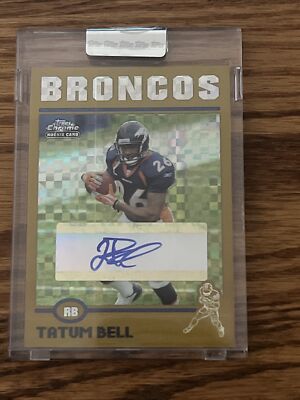 2004 Topps Signature Edition Xfractor /250 #92 Tatum Bell Auto Rookie ...