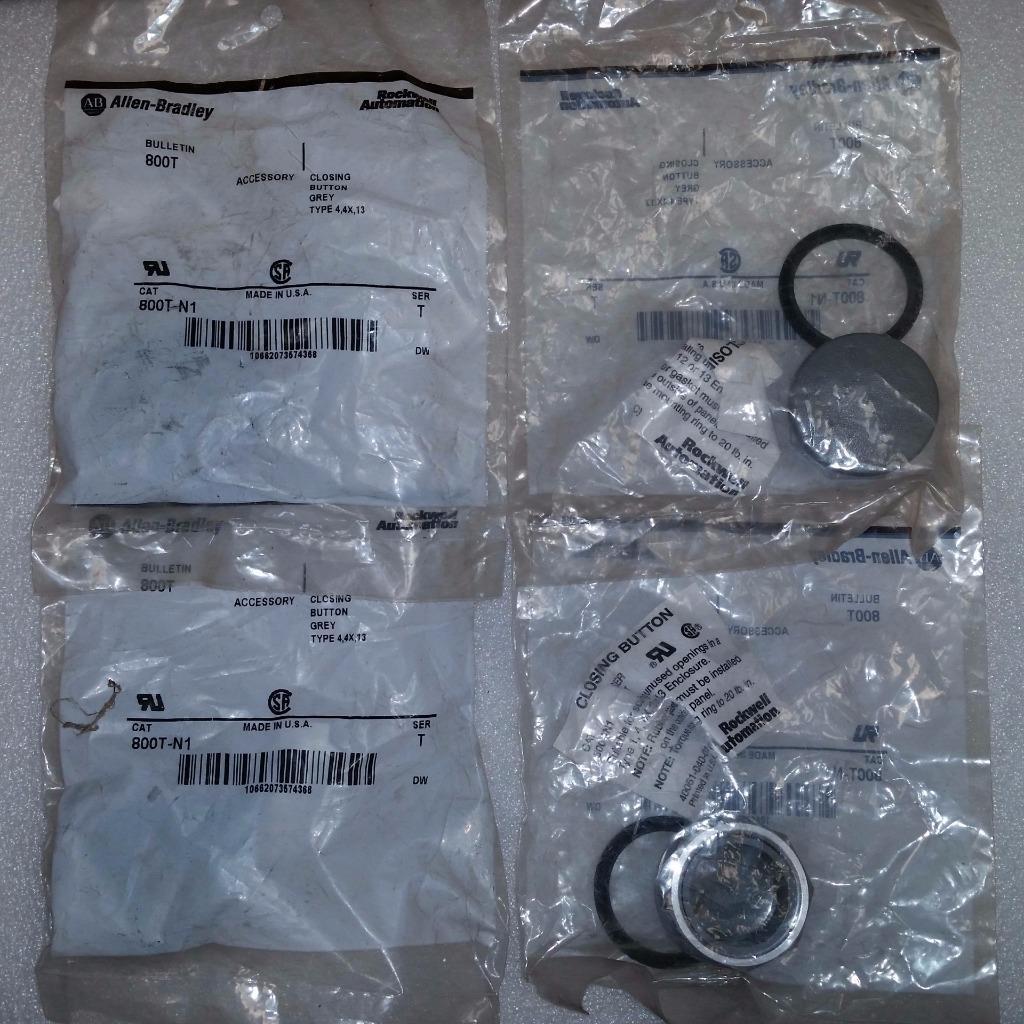 Lot of 4 ALLEN BRADLEY GREY CLOSING BUTTON # 800T-N1 | eBay