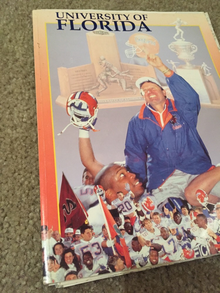 1994 Vintage UNIV. OF FLORIDA GATORS FOOTBALL Guides Programs Signed ...