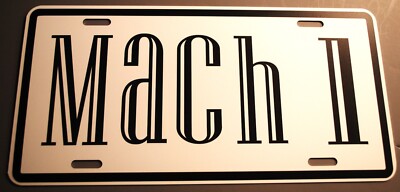 MACH 1 Metal License Plate Fits Ford Mustang Hot Rod Classic Pony 302 ...