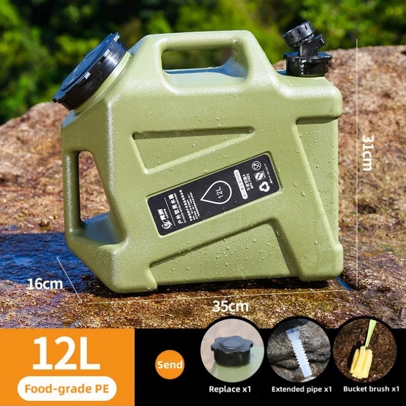 Camping Hiking Tap Carry Tank Container Storage 12L Drinking Water ...