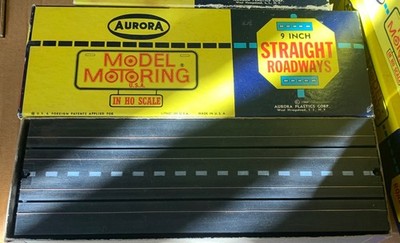 Aurora Lock n Joiner Slot Car Track 6 Pieces 9" Straight Roadway No ...