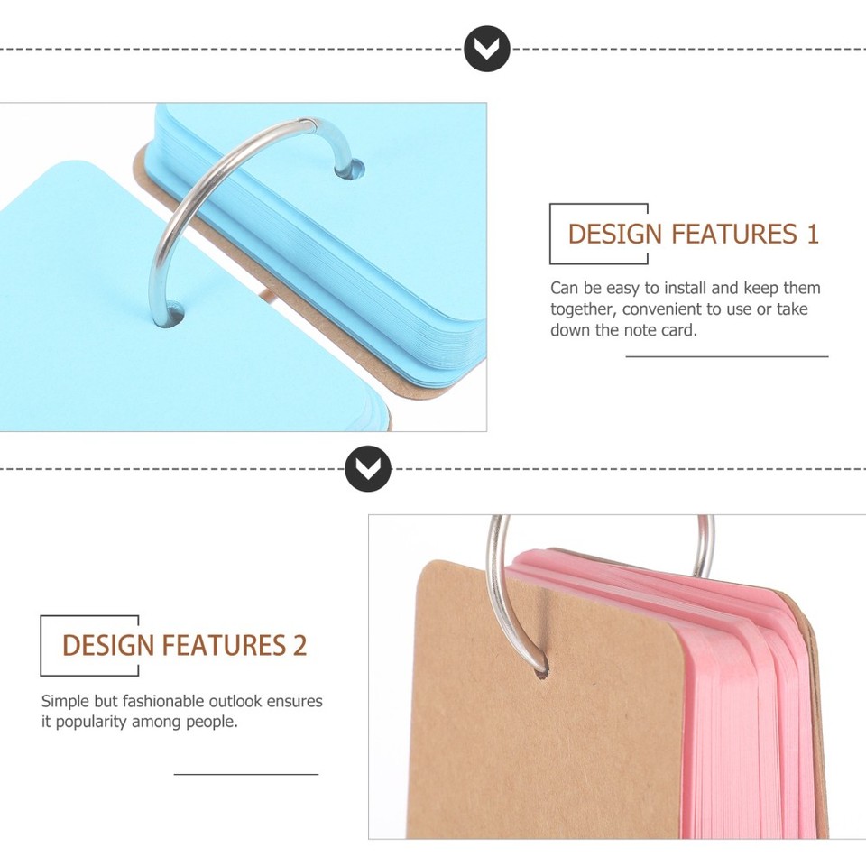 24 Pcs Blank Ring Notepads Blank Vocabulary Notepads Portable Memo ...