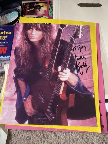 Ronnie James Dio / Craig Goldy HAND SIGNED DIO BAND 8X10 PROMO PHOTO ...