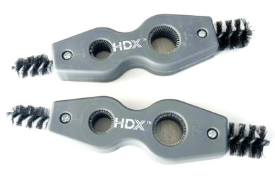 2 HDX 4 IN 1 TOP POST BATTERY TERMINAL PIPE CLEANER WIRE BRUSHES BRUSH ...