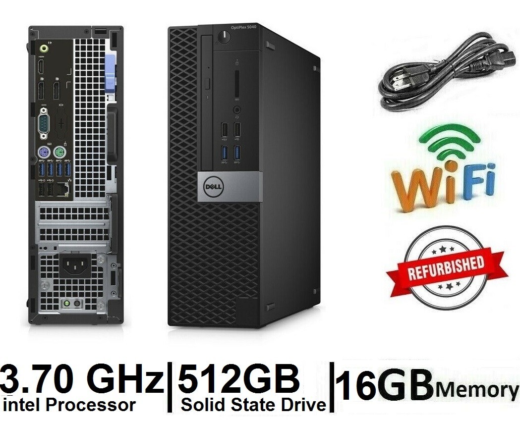Dell 3.70GHz Intel CPU Desktop 5040 Computer CLEARANCE 512GB SSD ...