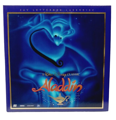ALADDIN LaserDisc Walt Disney Princess Jasmine CAV LETTERBOX 2 ...