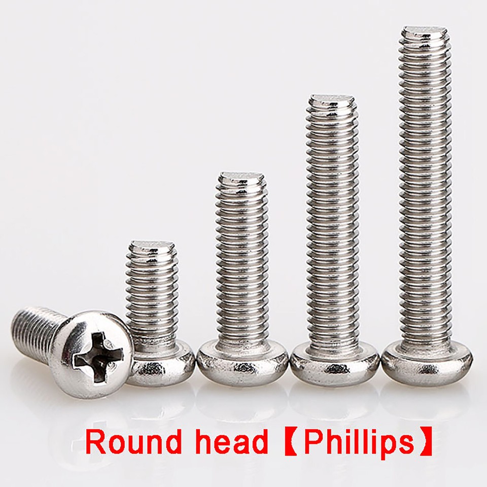 M6 Flat Head / Round Head / Socket Head Screws Phillips / Allen Key ...