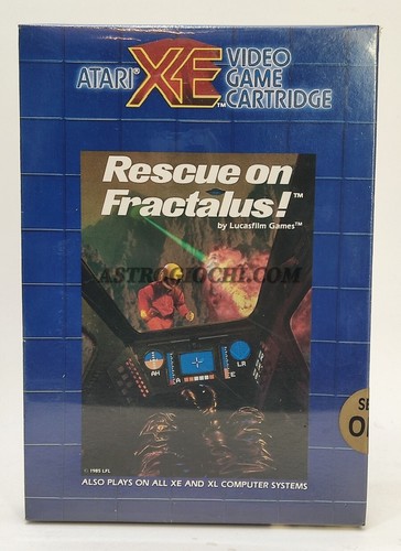 ATARI XE XL GAME RESCUE ON FRACTALUS CARTRIDGE VINTAGE 1987 NEW IN ...