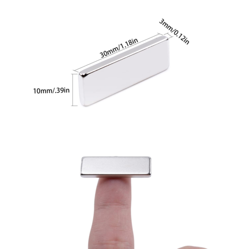 20Pcs Small Strong Neodymium Magnets Bar，Rectangular Rare Earth ...