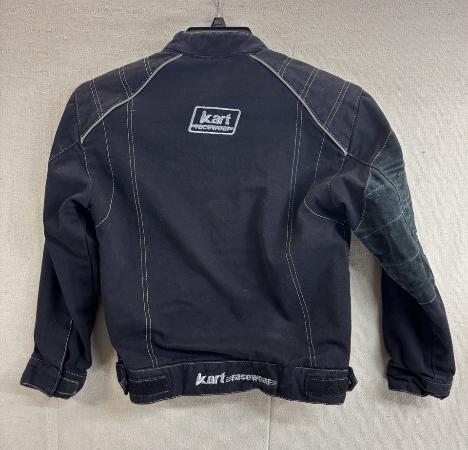 iKart Racewear Boys Karting Racing Jacket Size Small. Black Full Zip ...