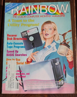 Rainbow Color Computer Magazine February 1986 Tandy TRS-80 | eBay