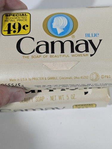 Vintage Lot of 2 Camay Beauty Bar Gentle Soap Blue 3.5 oz Sealed NOS | eBay