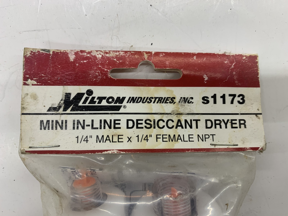 NEW Milton Industries S-1173 Mini Disposable Air Line Desiccant Filter ...