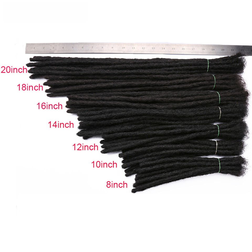 8"-14"Handmade Crochet Dreadlocks 100% Human Hair Locks Dreads ...
