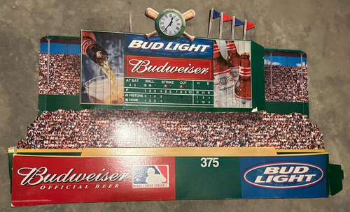 Vintage Budweiser/ Bud Light Baseball Stadium Standee Standup Cutout | eBay